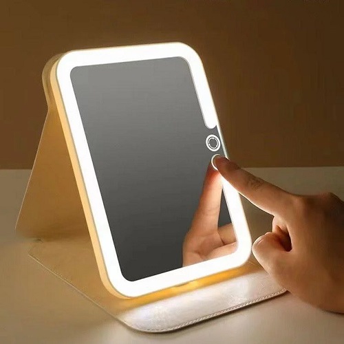 Vertical LED Vanity Foldable Tablet Mirror, – HOME FLEX