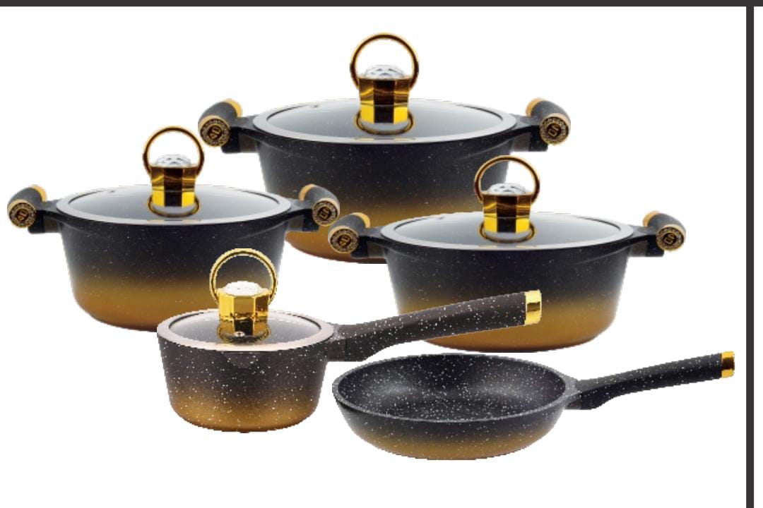9 Pcs Diamond CookWare Set – HOME FLEX